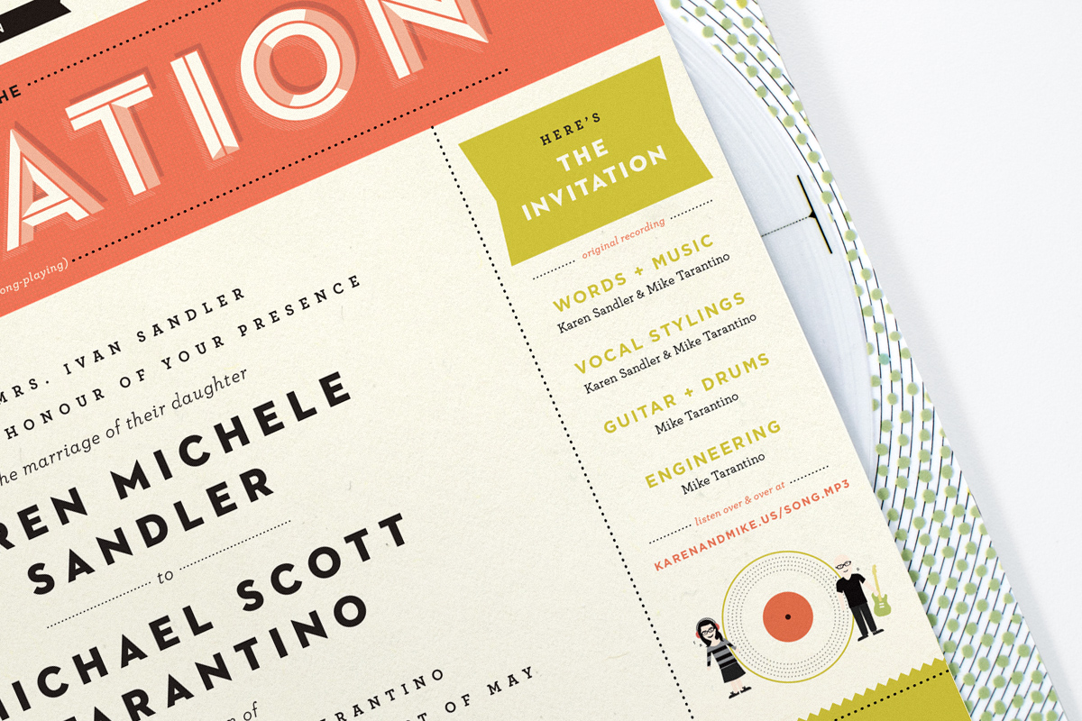 A Paper Record Player Invitation | HI-FI WEDDINGS - YOUR WEDDING, YOUR ...